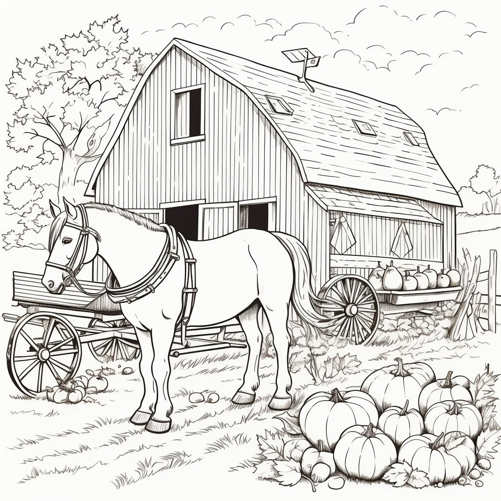 Autumn Coloring Pages Fall - Etsy