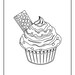 20 Sweet Cupcake Themed Coloring Pages - Etsy