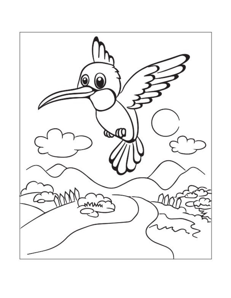 20 Bird-themed Coloring Pages - Etsy