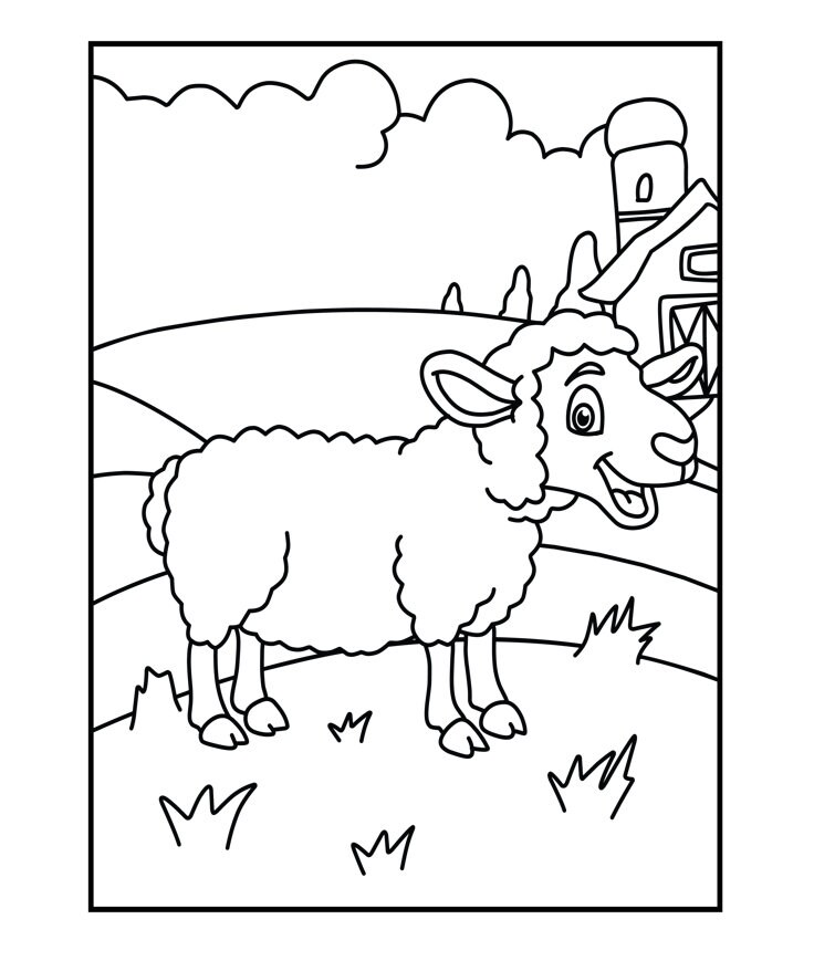 20 Farm Animal Themed Coloring Pages - Digital Download - Etsy