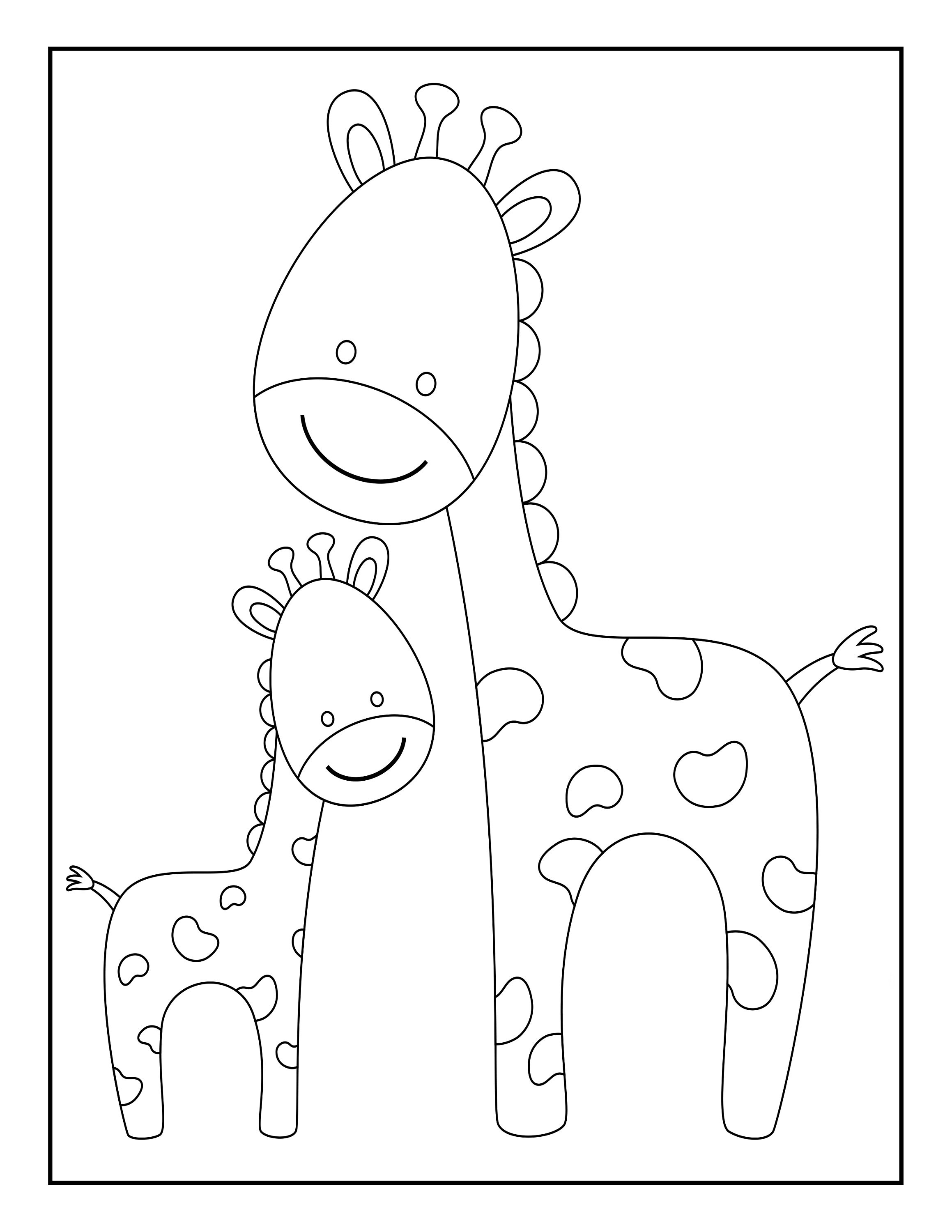 20 Cute Animal-themed Children's Coloring Pages -pt. 2 - Etsy
