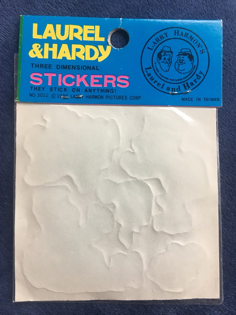 1980s Puffy Stickers Rare Collectible Three Dimensional Laurel and ...