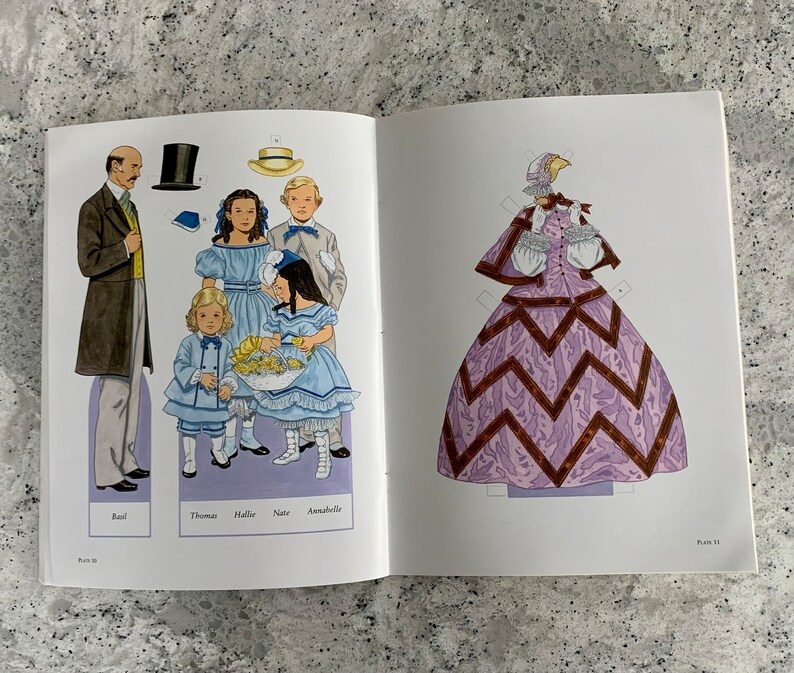 1980s Paper Doll Old South Victorian Book Unique Gift - Etsy