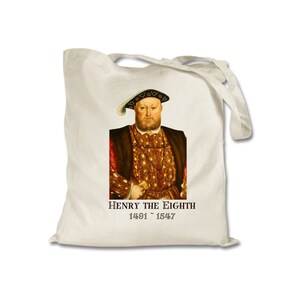 King Henry the 8th Tote Bag - Tudor King Tote Bag - English History Bag ...