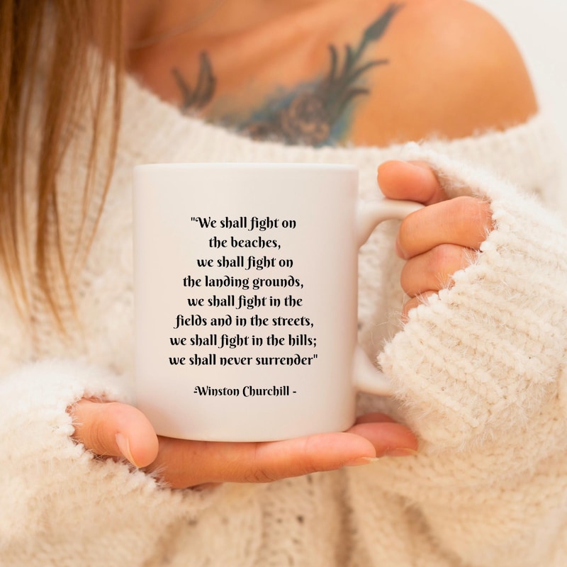Churchill Quotes Mug - Etsy UK