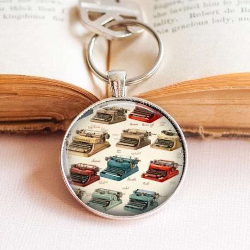 Typewriter Key Ring - Etsy