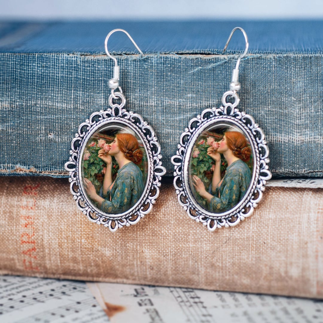 Pre- Raphaelite Earrings - Soul of the Rose Pre- Raphaelite Earrings ...