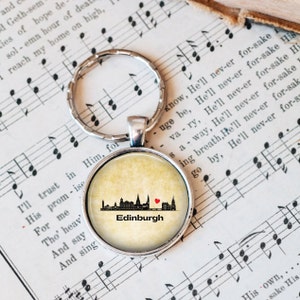Edinburgh Key Ring - Edinburgh Gift - Scottish Gift - Scotland Key Ring ...
