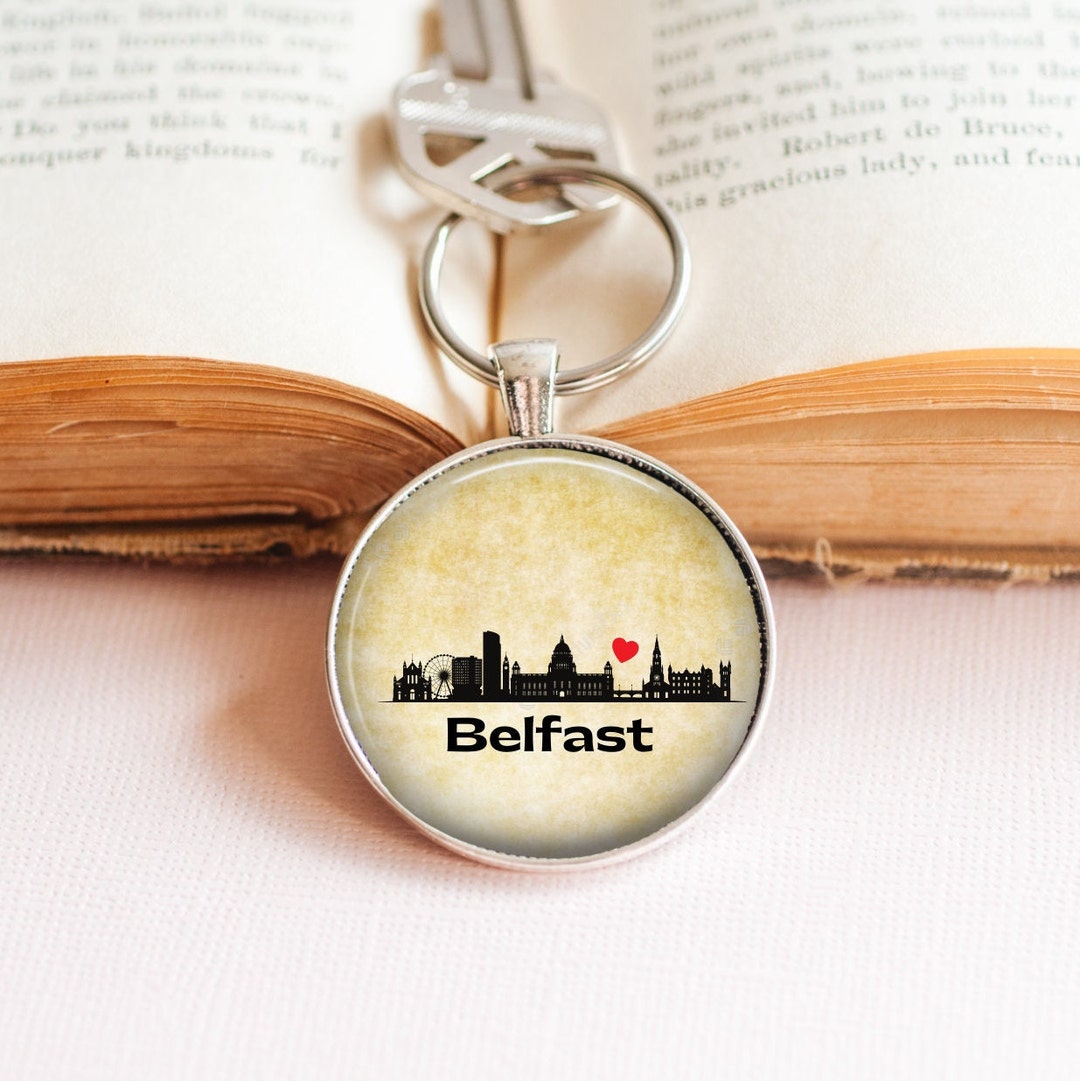 Belfast Key Ring - Belfast Gift - Ireland Key Ring - Irish Key Ring ...
