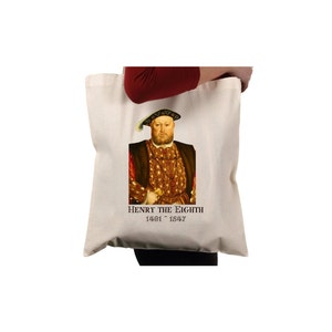 King Henry the 8th Tote Bag - Tudor King Tote Bag - English History Bag ...