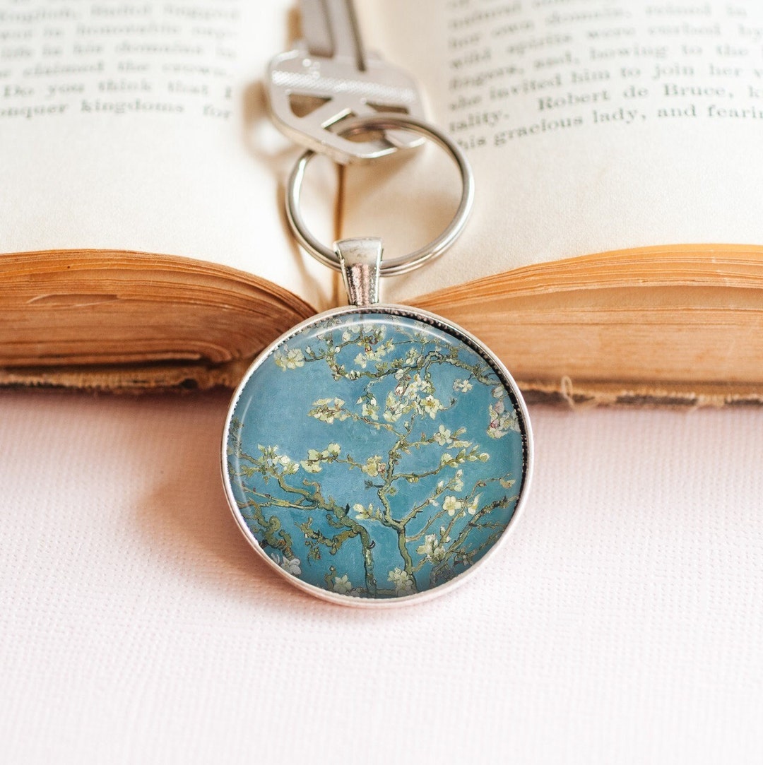 Van Gogh Almond Blossom Key Ring - Van Gogh Art Key Ring - Van Gogh ...