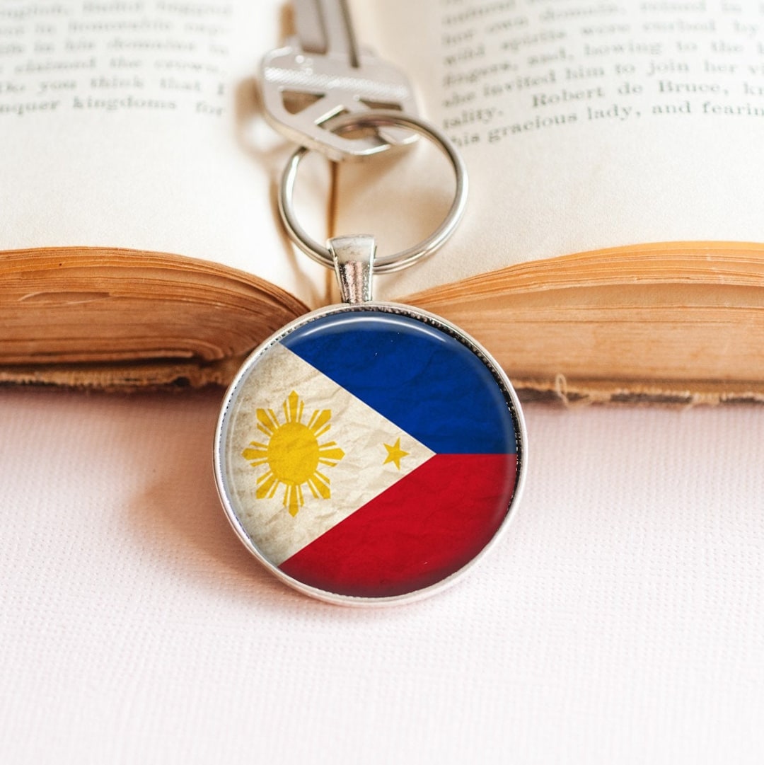 Flag of the Philippines Key Ring - Filipino Key Ring - Filipino Flag ...