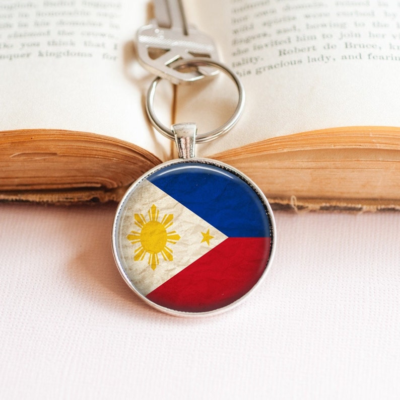 Flag of the Philippines Key Ring Filipino Key Ring - Etsy