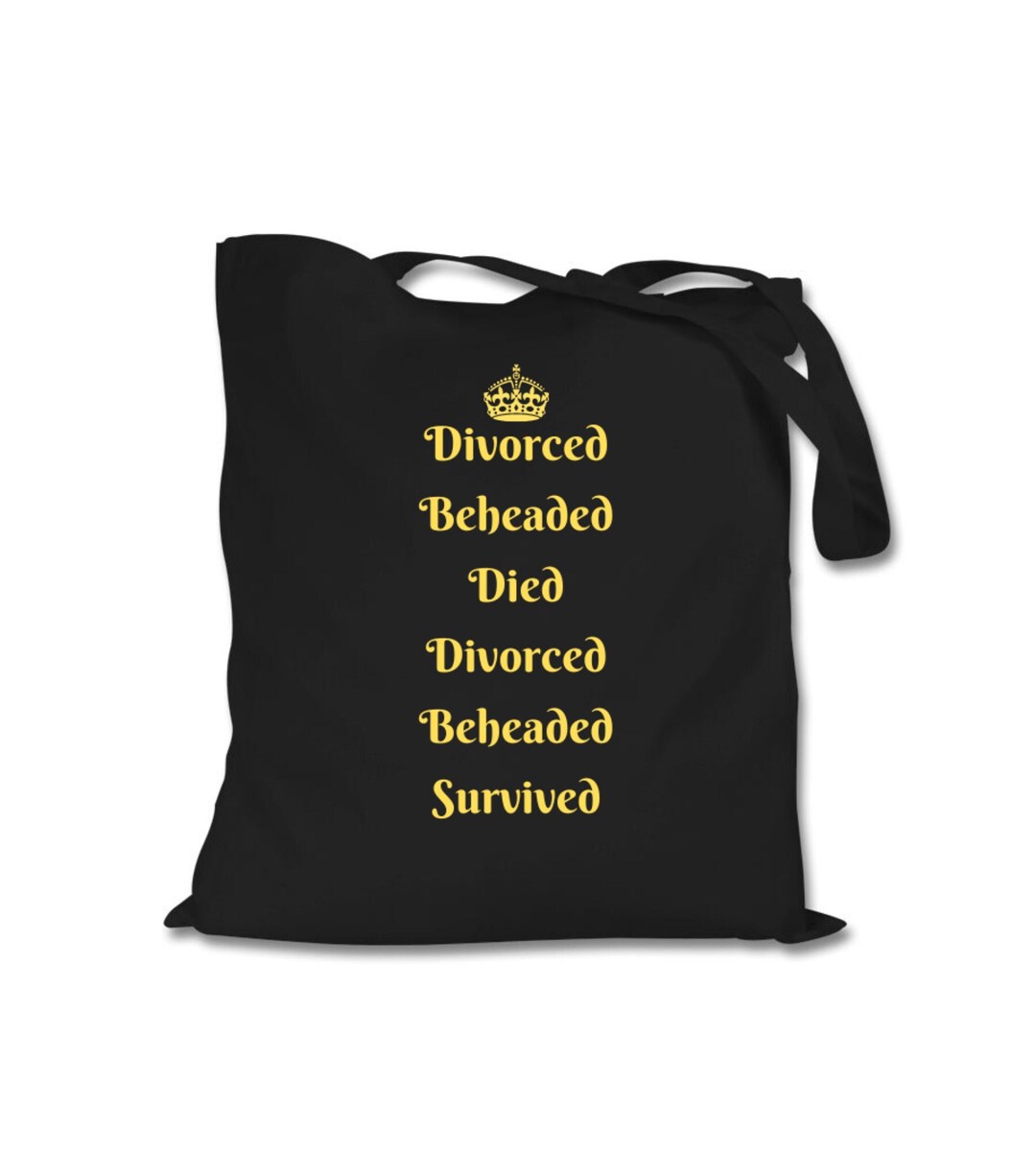 Quote Tote Bag Henry VIII Six Wives Funny History Tote Bag - English ...