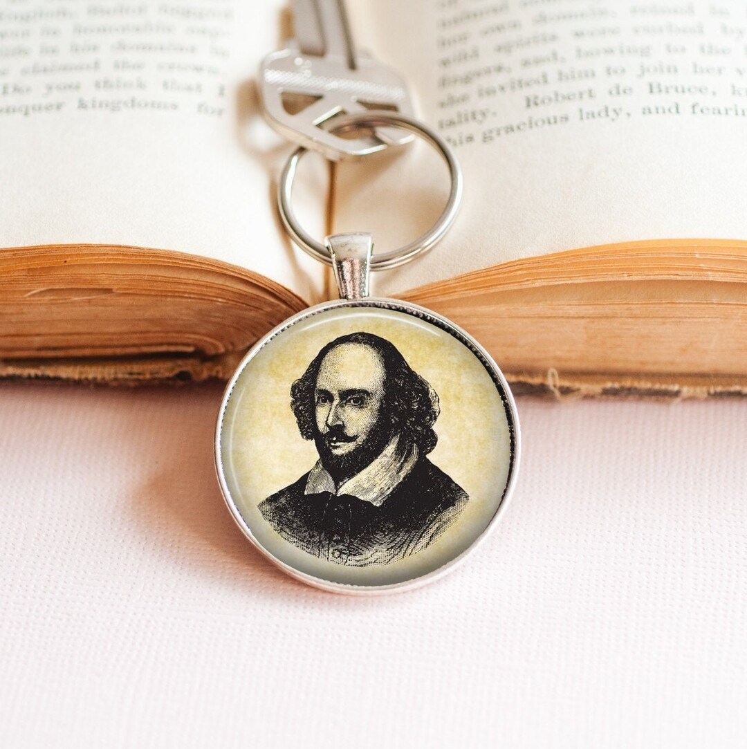 William Shakespeare Key Ring William Shakespeare Gift Shakespeare ...