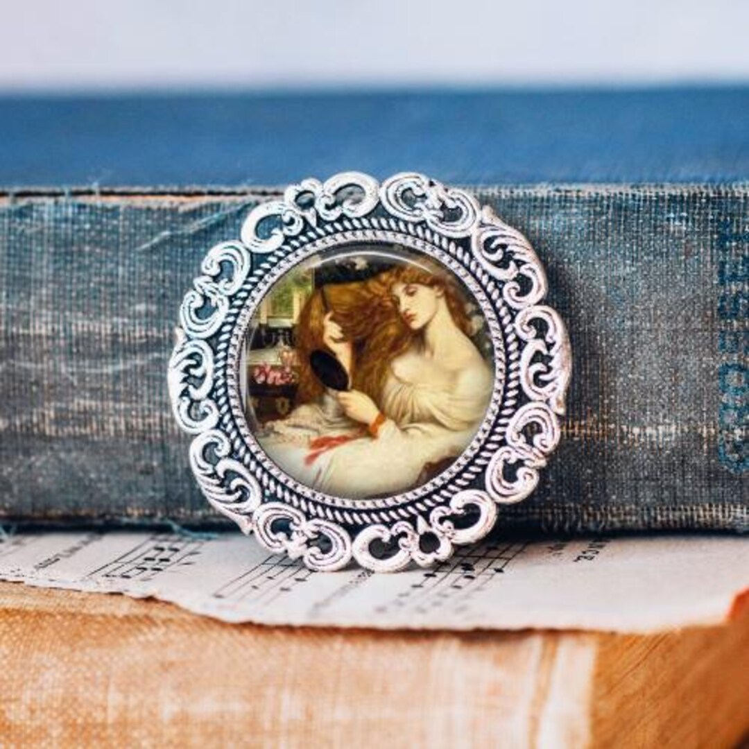 Lady Lilith Brooch Pin - Dante Gabriel Rossetti Brooch Pin - Pre ...