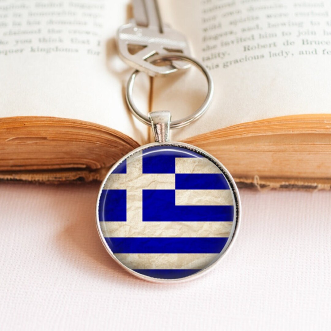 Flag of Greece Key Ring: Greek Gift - Etsy