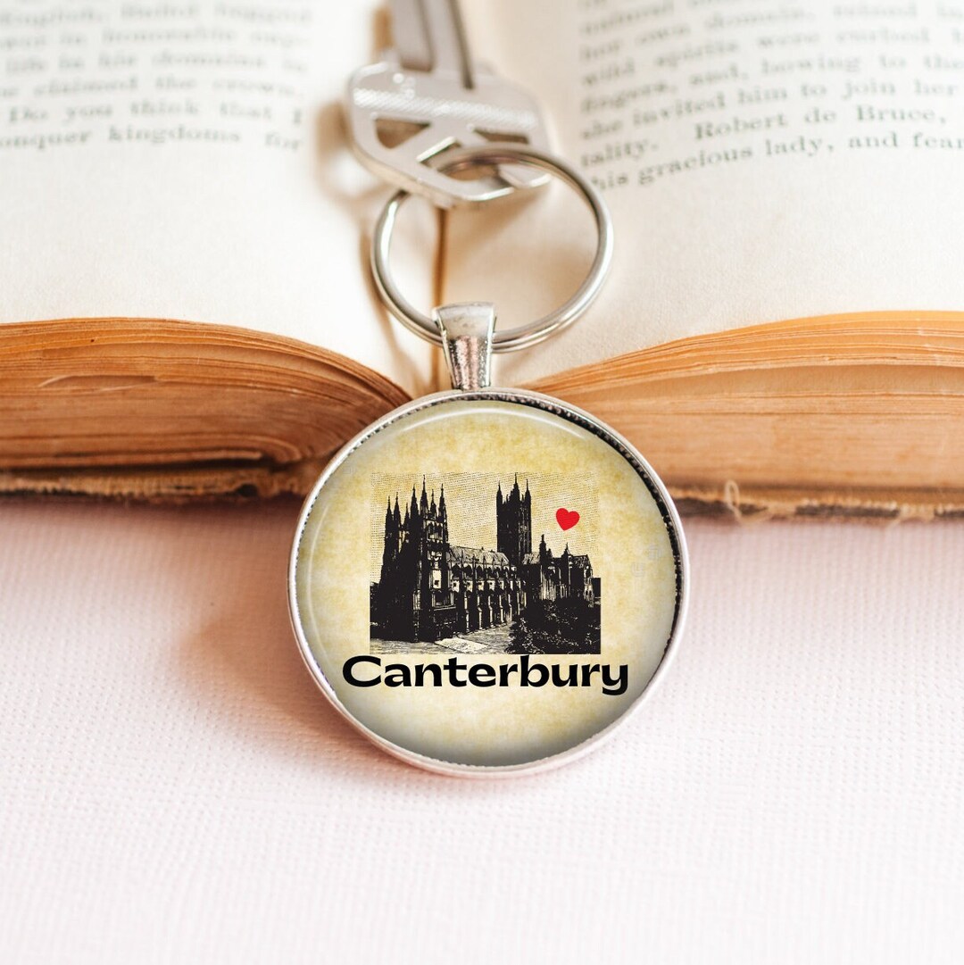 Canterbury Key Ring - Canterbury Gift - English Key Ring -english Gift ...
