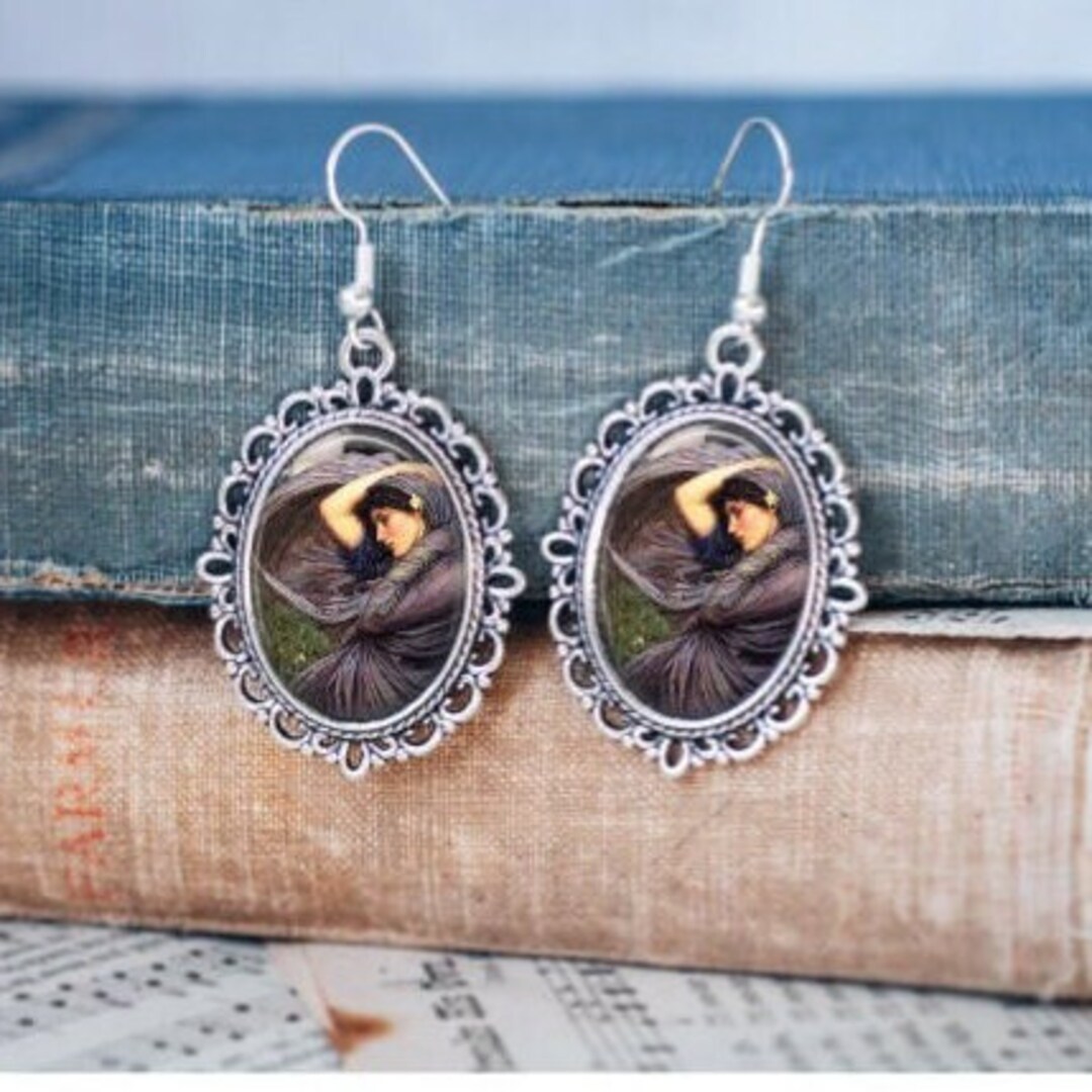 Boreas Earrings Pre-raphaelite Jewellery J.W Waterhouse Jewellery - Etsy