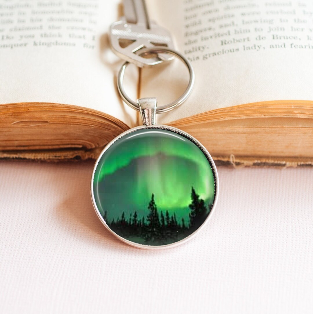Northern Lights- Aurora Borealis Key Ring: Night Sky Astronomy Gift ...