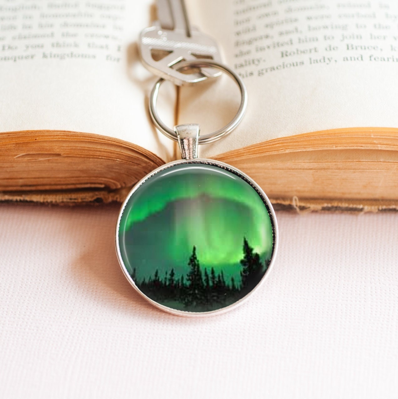 Northern Lights- Aurora Borealis Key Ring: Night Sky Astronomy Gift ...