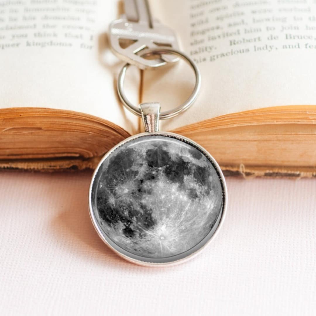 Moon Surface Key Ring - Lunar Key Ring - Astronomy Key Ring - Surface ...