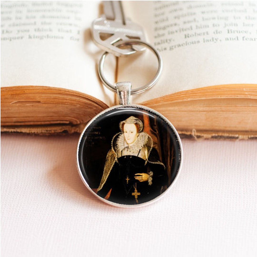Mary Queen of Scots Key Ring Mary Stuart Key Ring Queen of Scotland Key ...
