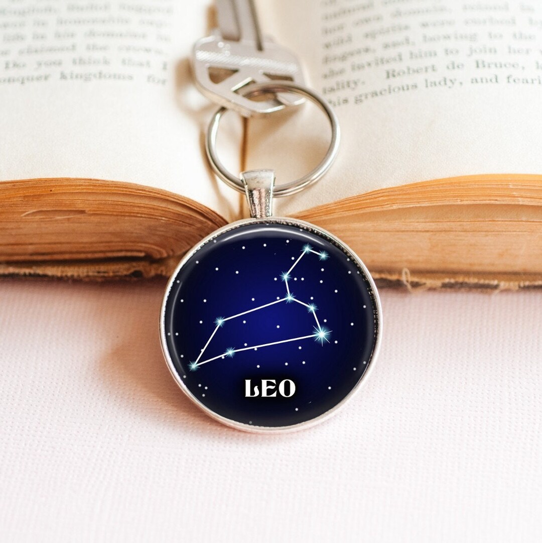 Leo Star Constellation Key Ring - Leo Key Ring - Constellation Key Ring ...