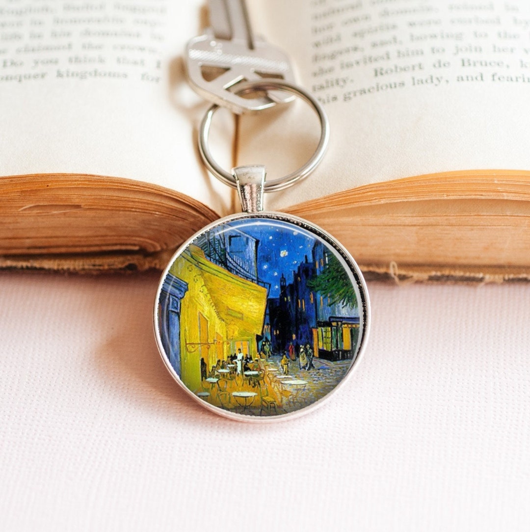 Van Gogh Cafe Terrace Key Ring - Van Gogh Key Ring - Vincent Van Gogh ...