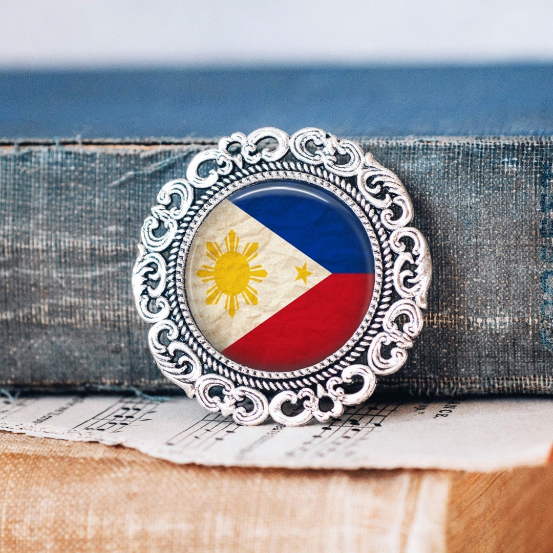 Flag of Philippines Brooch Pin Philippines Jewellery Filipino Jewellery ...