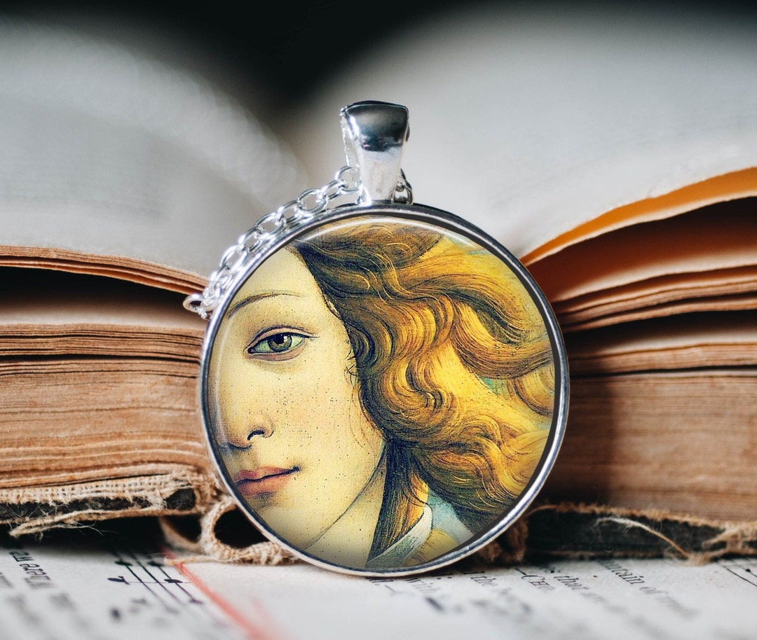 The Birth of Venus Face Pendant - Botticelli Birth of Venus Necklace ...