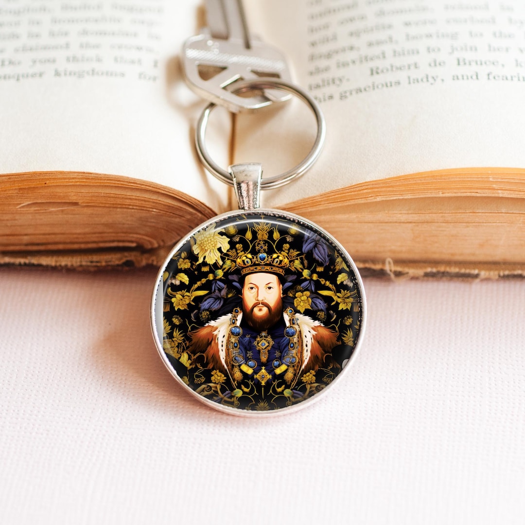 King Henry VIII Key Ring: Tudor History Gift - Etsy