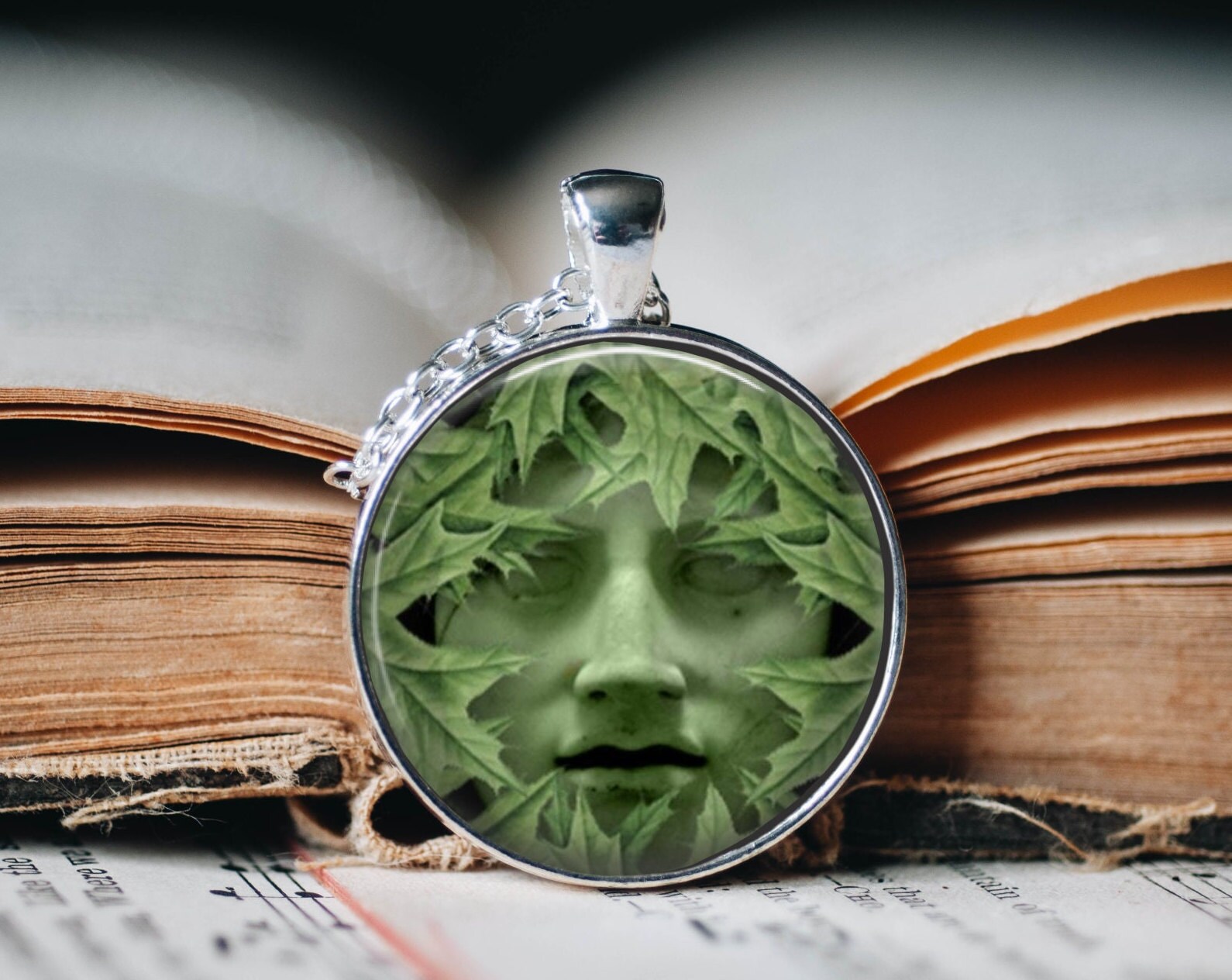 Green Amulet Necklace