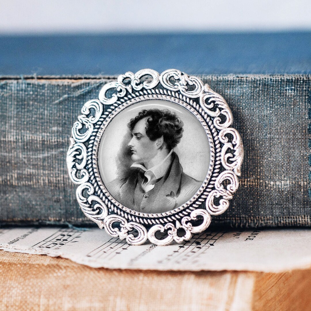 Lord Byron Brooch Poetry Pin Literary Brooch Pin Poet - Etsy UK