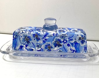 Blue Butter Dish - Etsy