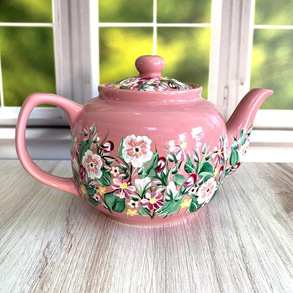 Pink Teapot - Etsy