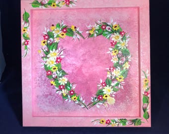 Hand painted heart | Etsy