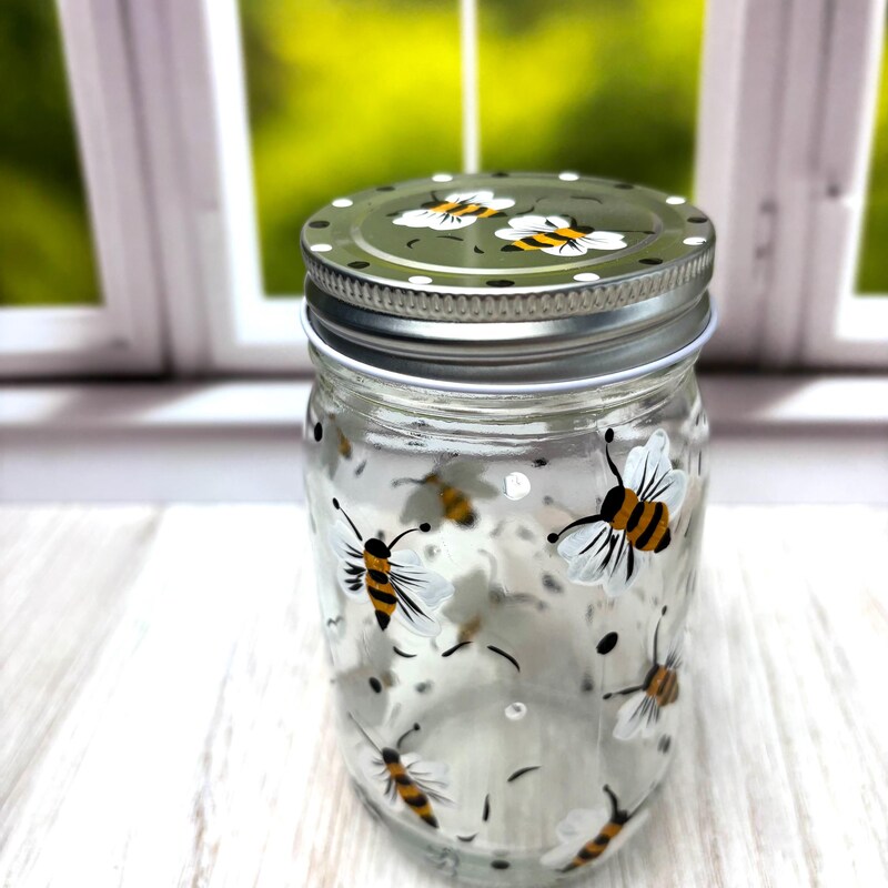 Bee Mason Jar - Etsy