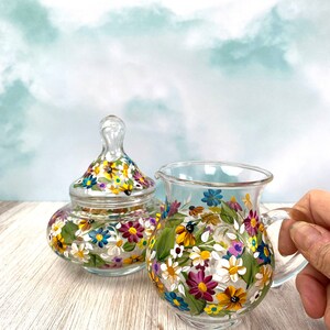 Sugar Set. Sugar Bowl and Creamer. Floral Sugar Set. Covered Sugar Bowl ...