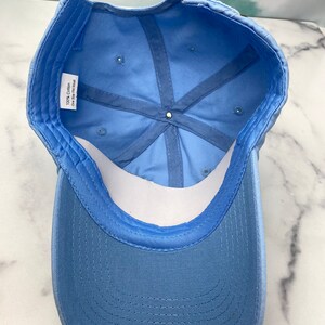 Blue and White Floral Cap. Painted Cap for Sun and Beachwear. Blue ...
