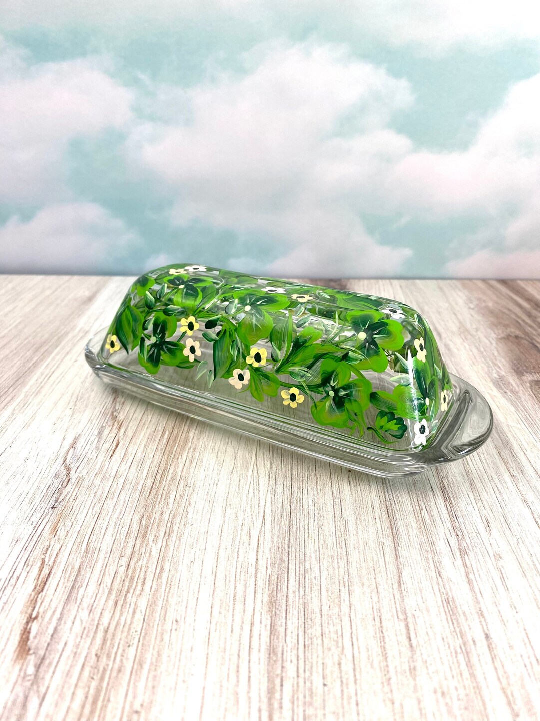 Shamrock Butter Dish. St. Patrick's Day Dish. Irish Butter Dish. Irish ...