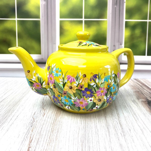 Yellow Teapot - Etsy