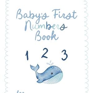 Baby's First Numbers Book Blues - Etsy