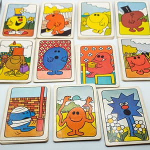 Vintage Mr Men Snap Playing Cards Original Characters 1978 – Complete ...