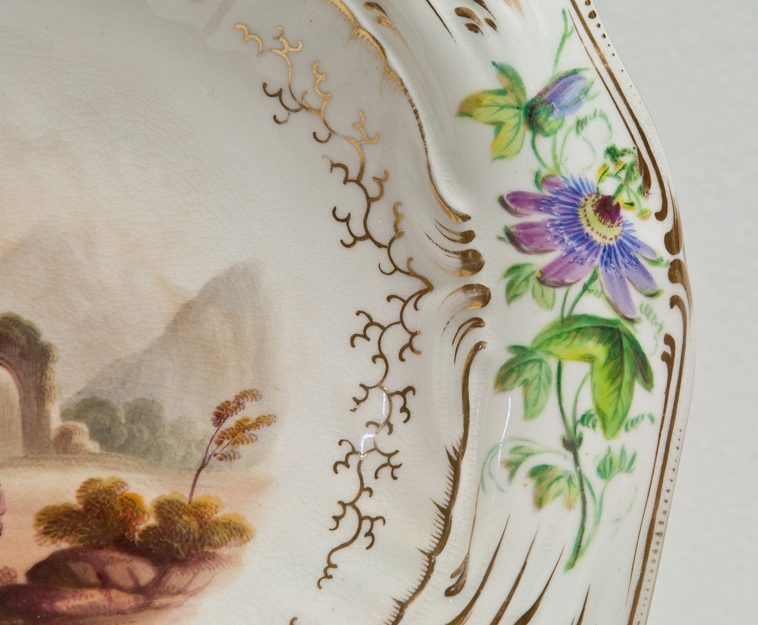 Pair of 19th Century Footed Plates With Landscape Paintings - Etsy