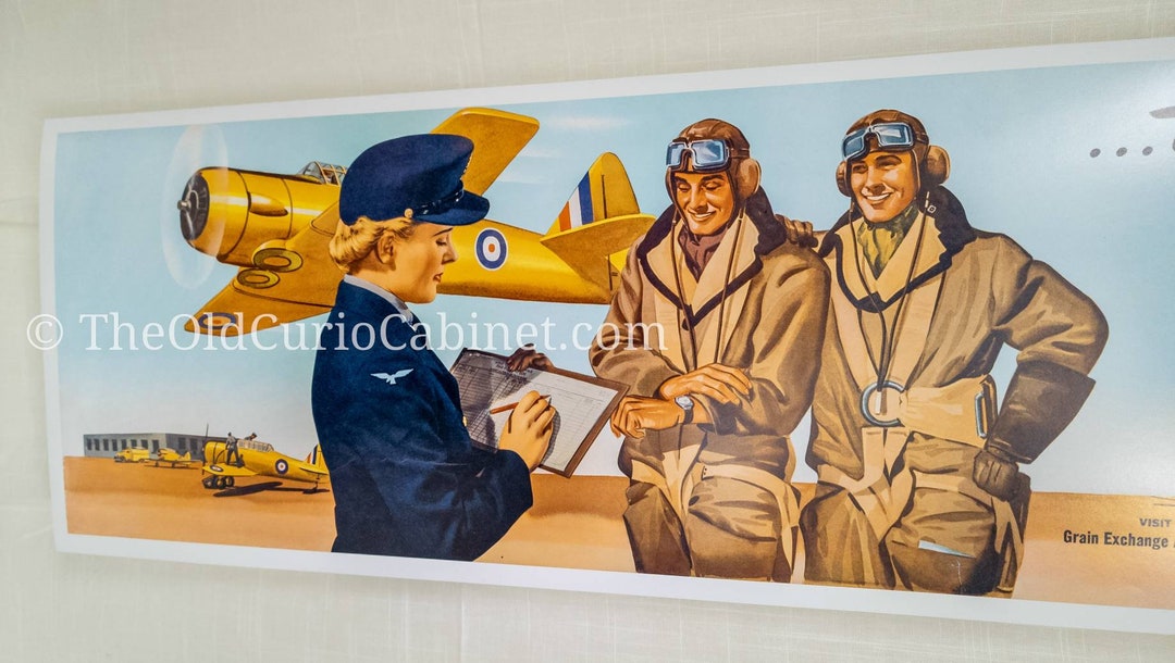 RCAF WW2 Recruitment Poster Air Force Blue WWII 1940s Digitally ...