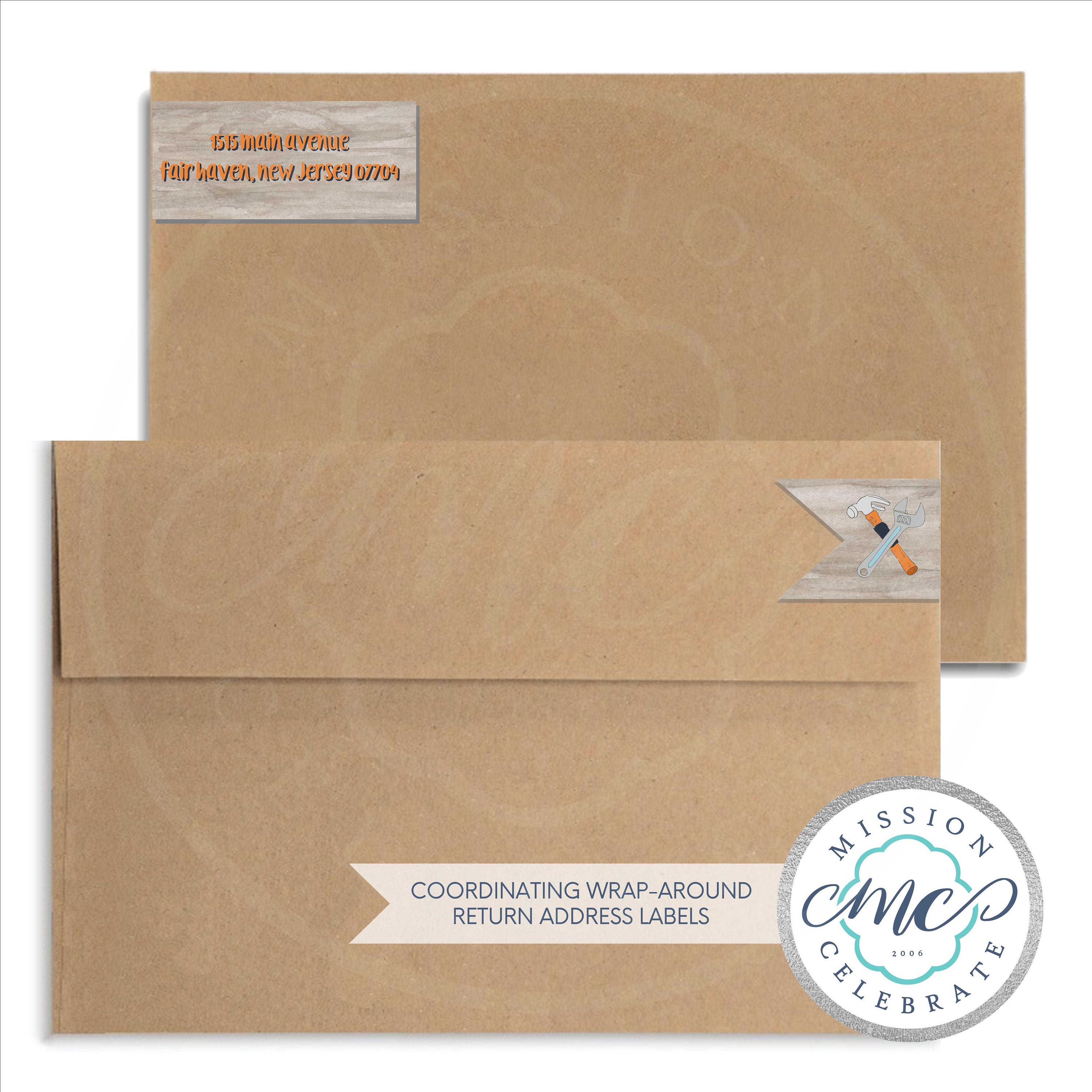 Tool Belt Party Invitation UNIQUE Custom Cut Out Tools and Toolbelt ...