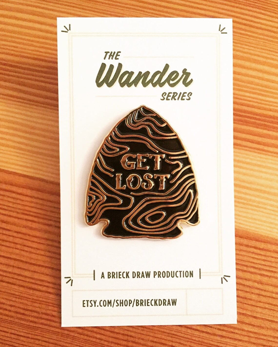 Arrowhead Enamel Pin, Get Lost Pin, Adventure Pin, Outdoor Pin, Gift ...