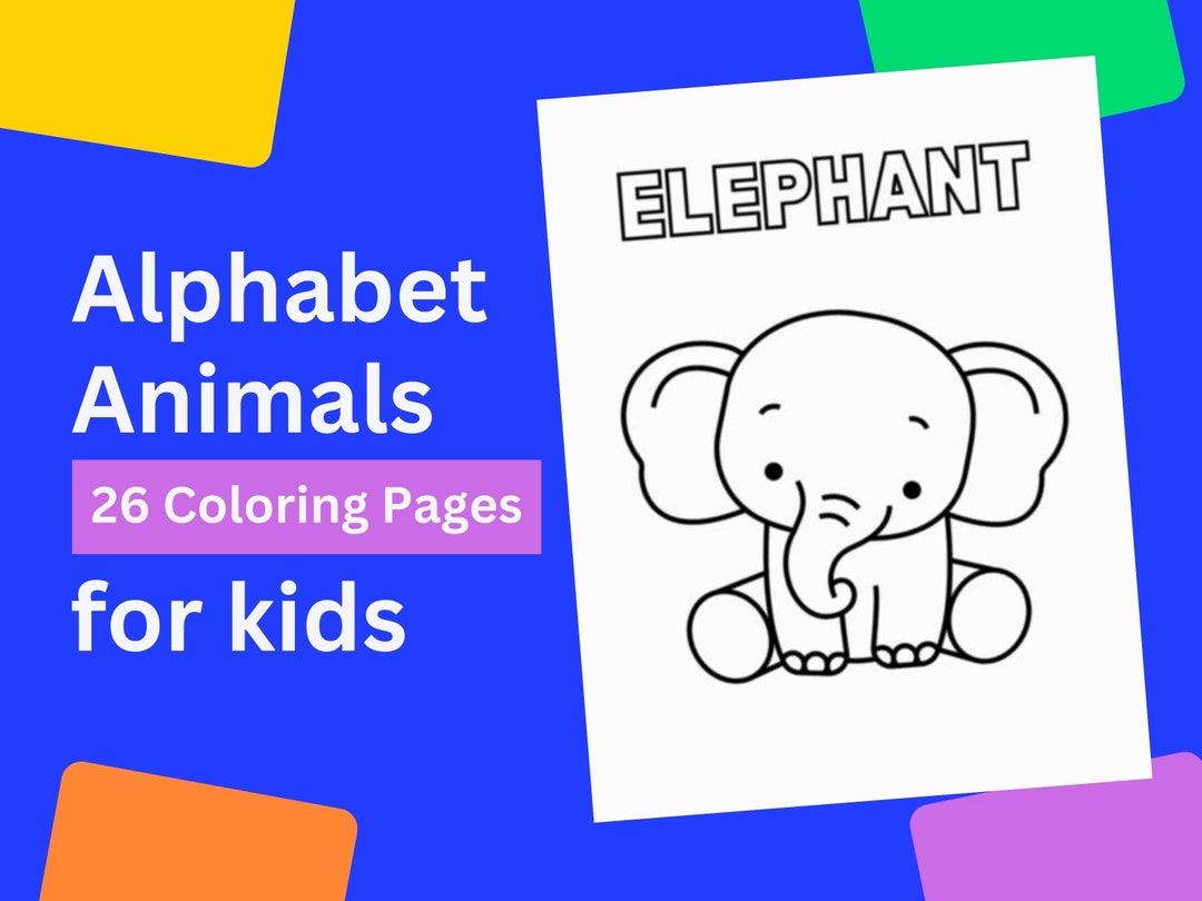 Printable Alphabet Coloring Pages for Kids, 26 Pages, Toddlers ...