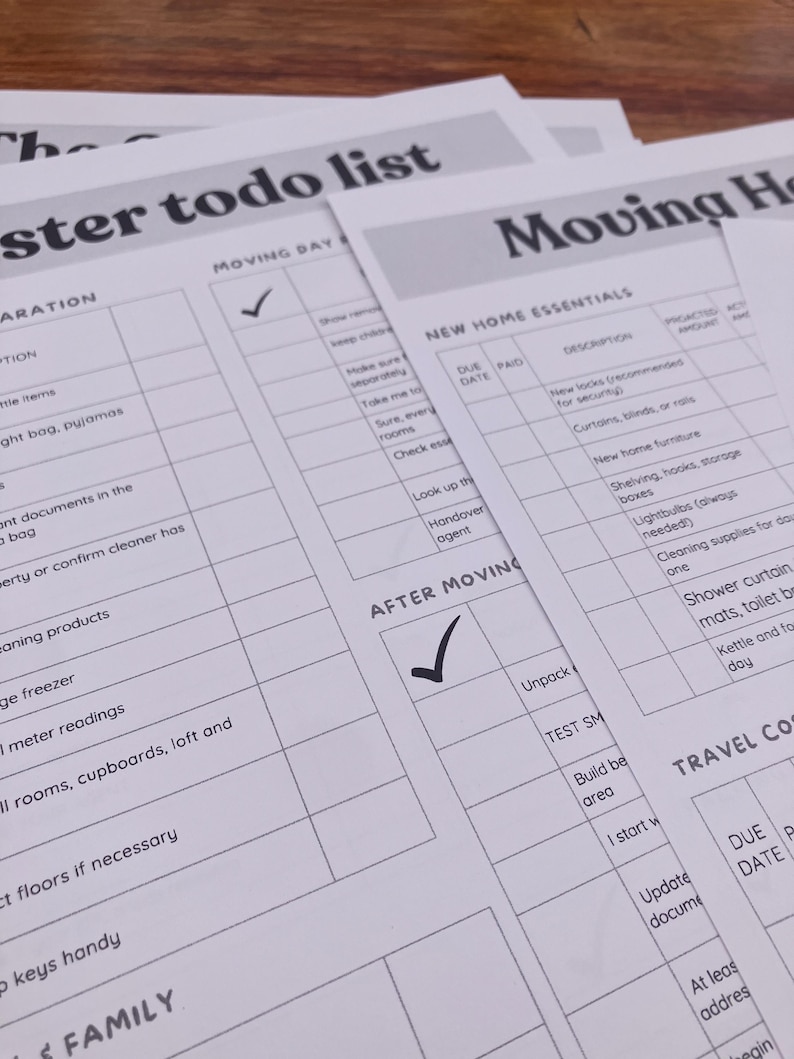 Moving House Checklist UK | Printable Relocation Guide | Home Move ...